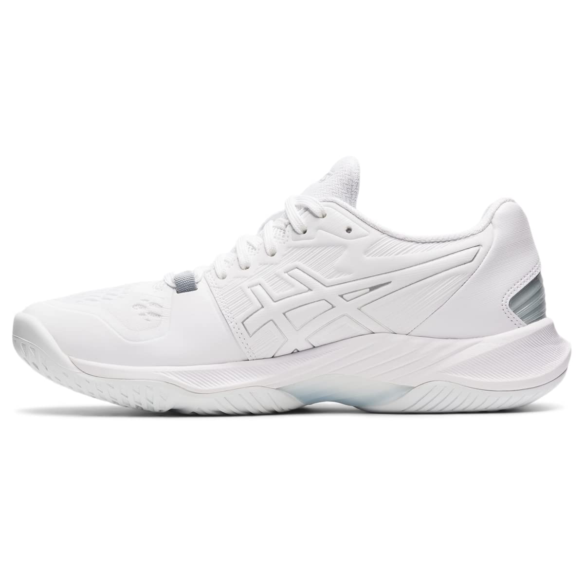 ASICS Women's Sky Elite FlyteFoam 2 Volleyball Shoes, 7.5, White/White