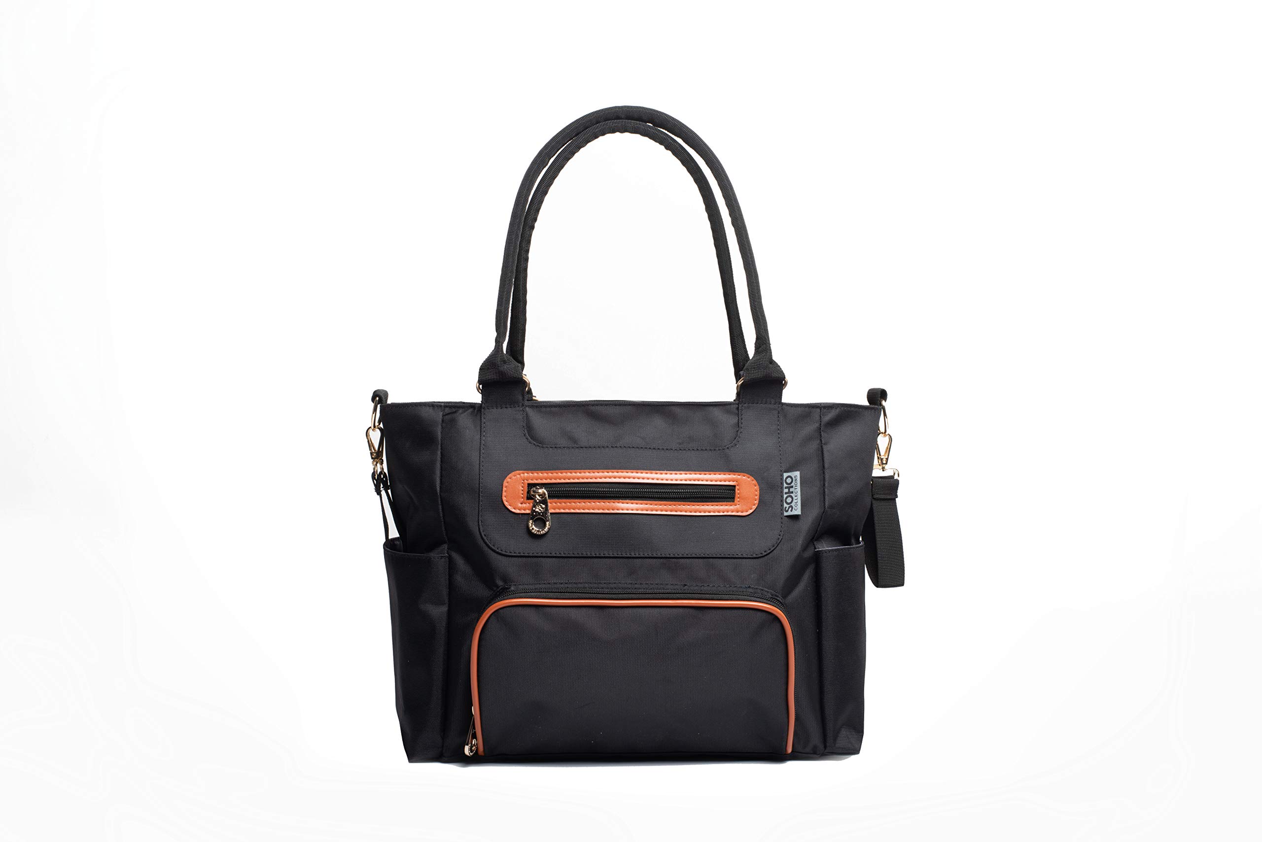 SoHo Grand Central Station Diaper Bag 7Pc, Striped