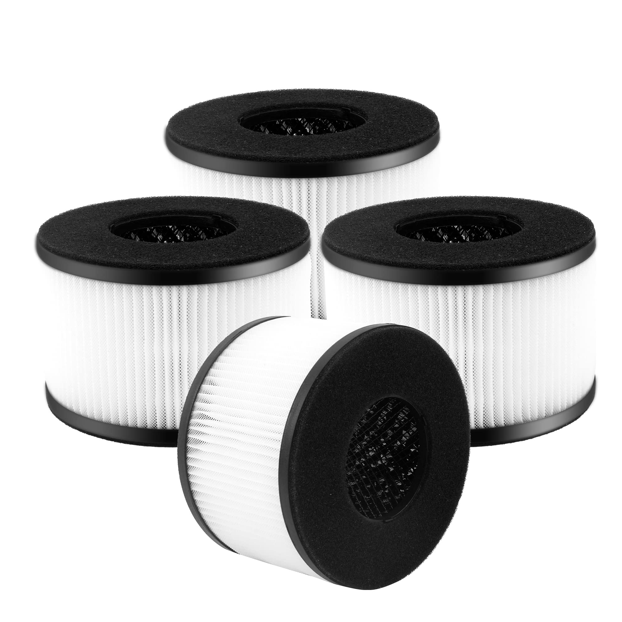 BS-03 H13 True HEPA Replacement Filter Compatible with Slevoo& Partu BS03 Air Purifier, 4PACK