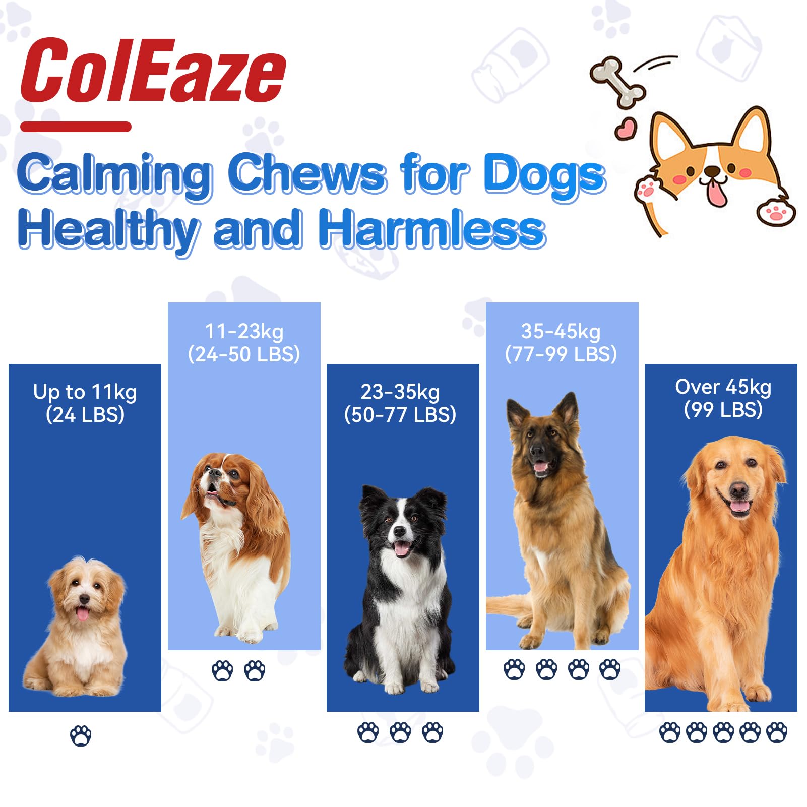 Calming Chews for Dogs - Dog Anxiety Relief - Dog Calming Treats - Dog Calming Chews 120 Count - Chicken Flavor