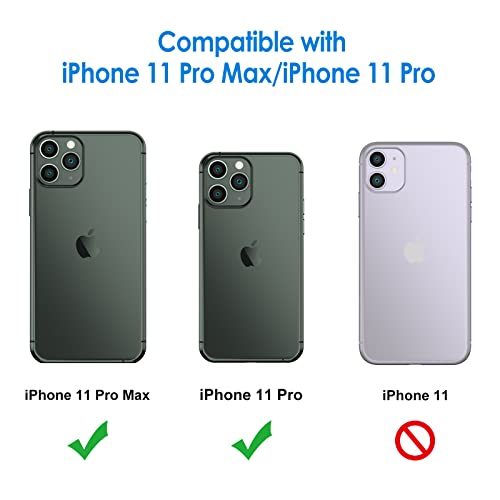JETech Camera Lens Protector for iPhone 11 Pro Max 6.5-Inch and iPhone 11 Pro 5.8-Inch, 9H Tempered Glass, HD Clear, Anti-Scratch, Case Friendly, Does Not Affect Night Shots, 3-Pack