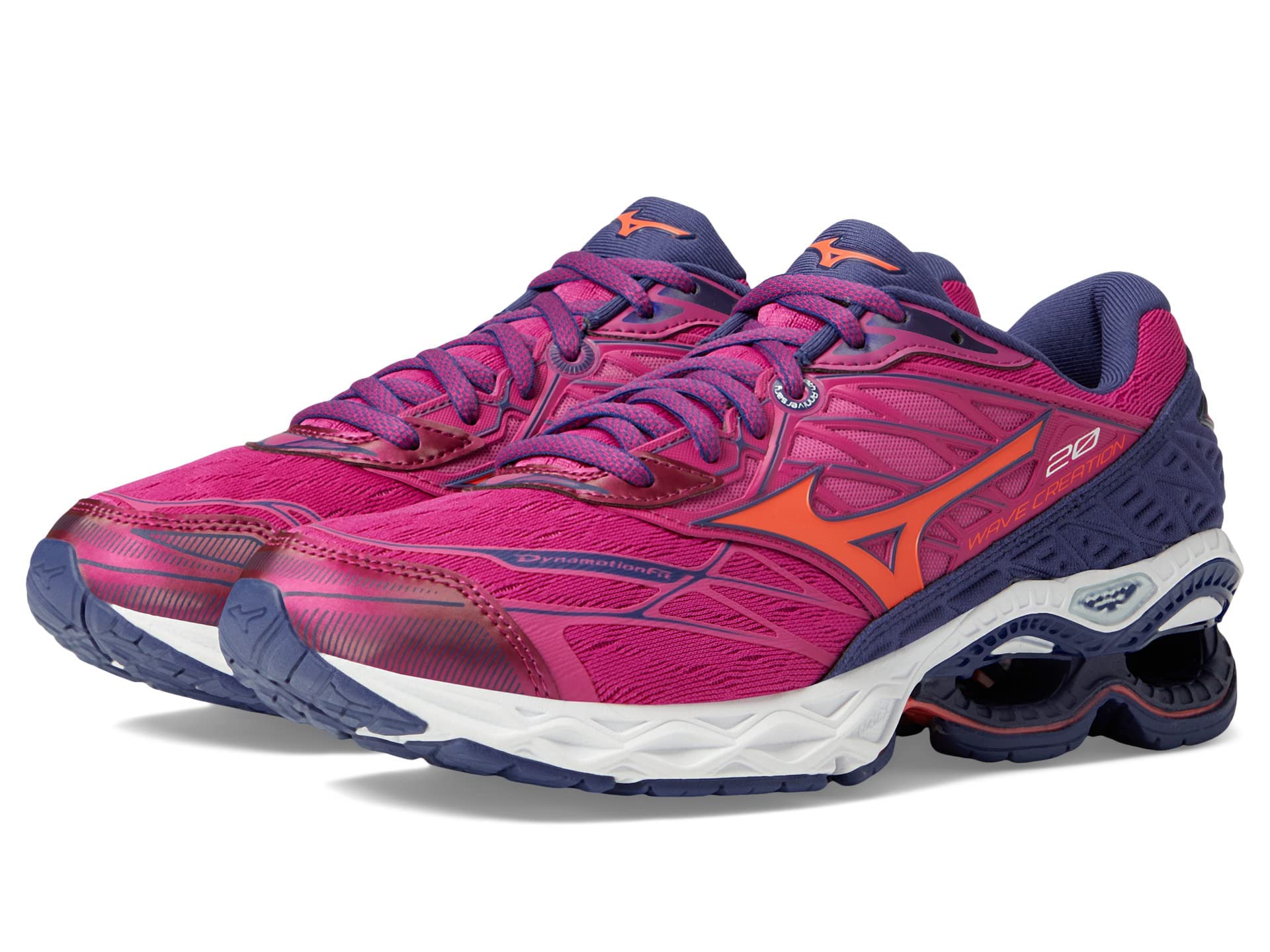 Mizuno Men's Women's Wave Creation 20 Running Shoe, Festival Fuchsia, 8.5