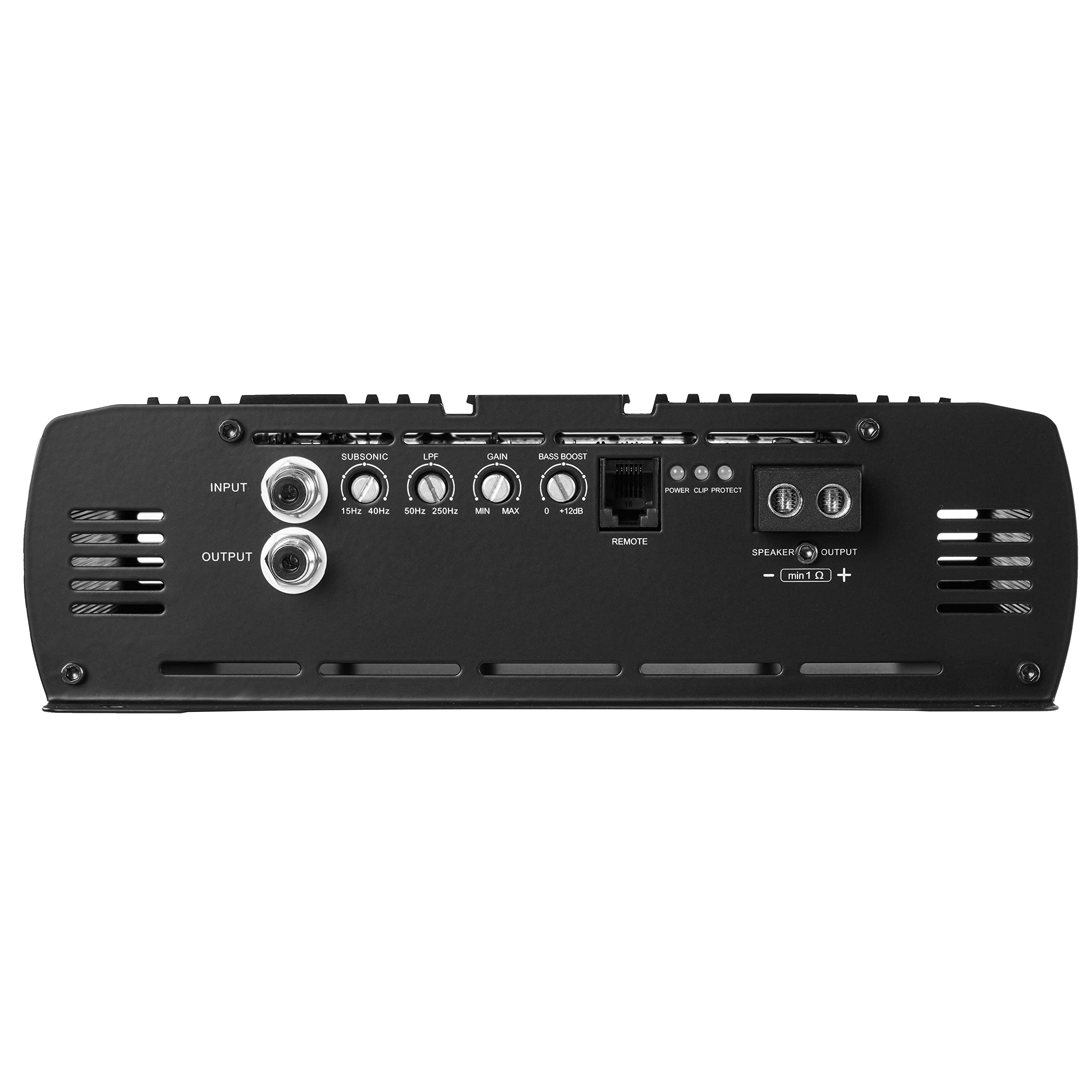 NVX XAD13 2000W RMS 1-OHM Stable Full Bridge Class D High Power Competition Monoblock Car Audio MOSFET Amplifier with Remote Subwoofer Level Control