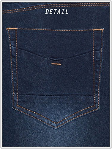ETHANOL Mens Super Comfy Slim Stretch Jersey Denim Jean AKP44073SK Indigo Contrast 38