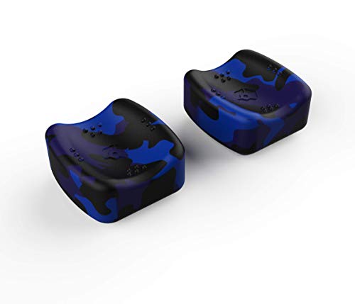 Gioteck SMP PS5 – Thumb Grips PS5 Megapack Caps/Caps/Protective Silicone for PlayStation 5 Joysticks – Non-Slip – Aiming Aid – PS5 Controller Protector (3 Pack) White/Blue/Black