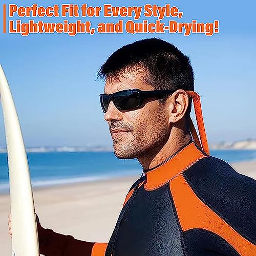 DriftFish Floating Sunglass Strap | Adjustable Glasses Retainer Float, Black