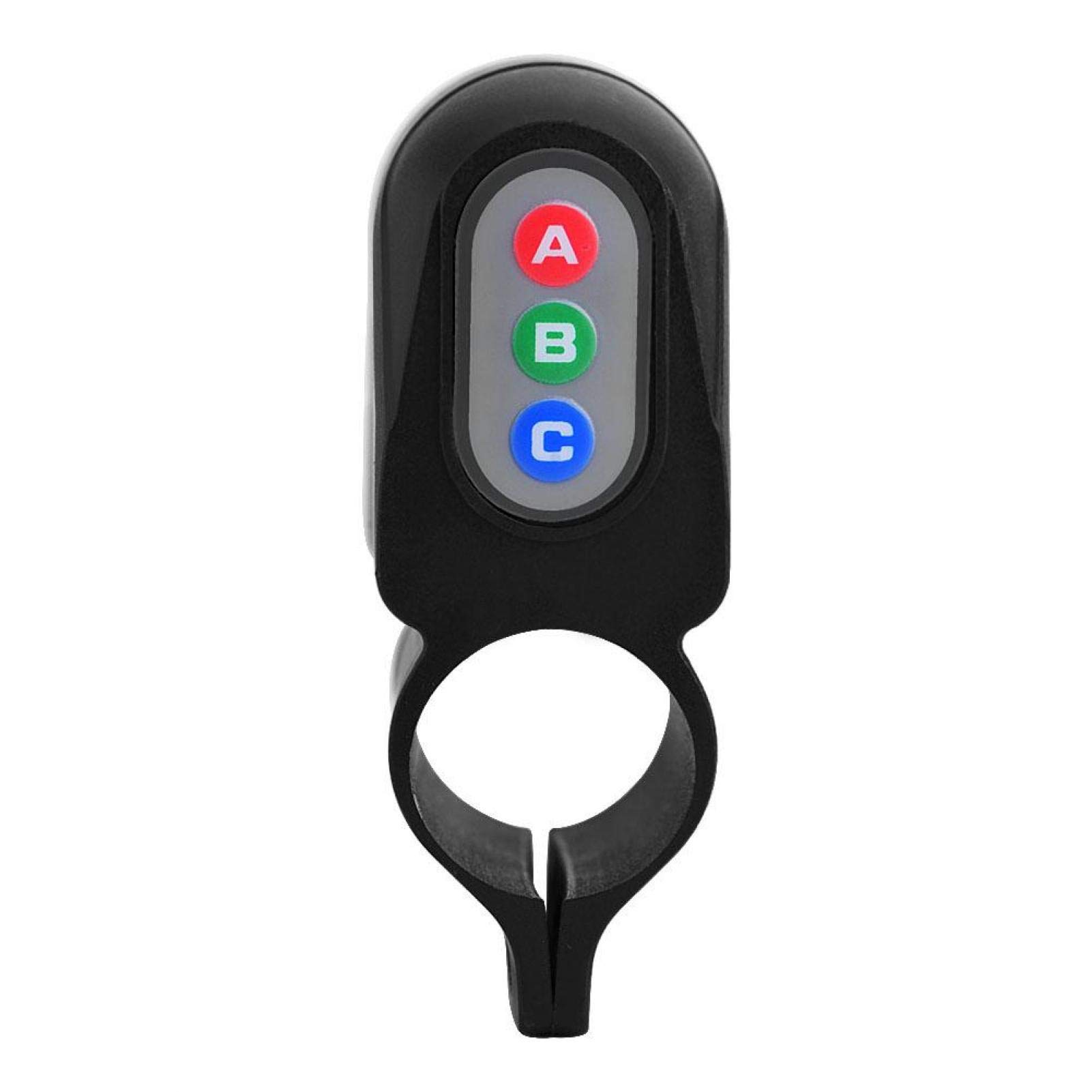 Bike Lock, Resettable 4Digit Code That You Can Reset The Combination As Often As You Like,Security Alarm Tool(Color : Black)
