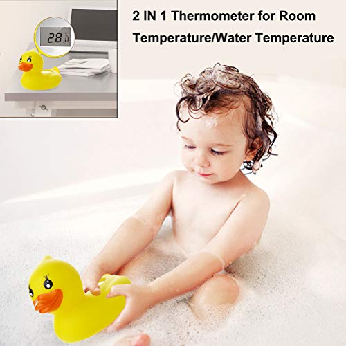 Baby Thermometer, The Infant Baby Bath Floating Safety BPA Free Temperature Thermometer (Duck) (1 Pack, Small)