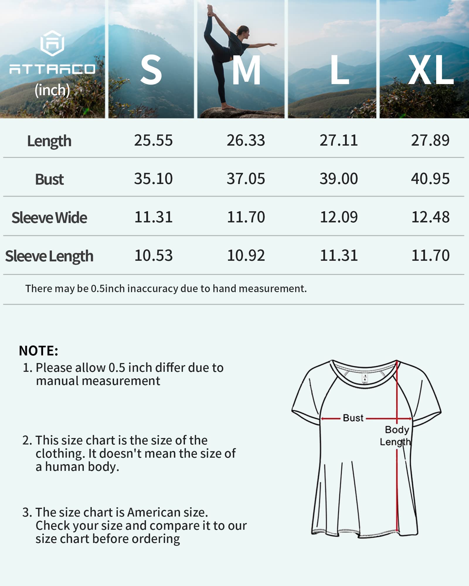 ATTRACO Workout Tops for Women Short Sleeve Flowy Athletic T-Shirt Open Back Yoga Shirts White
