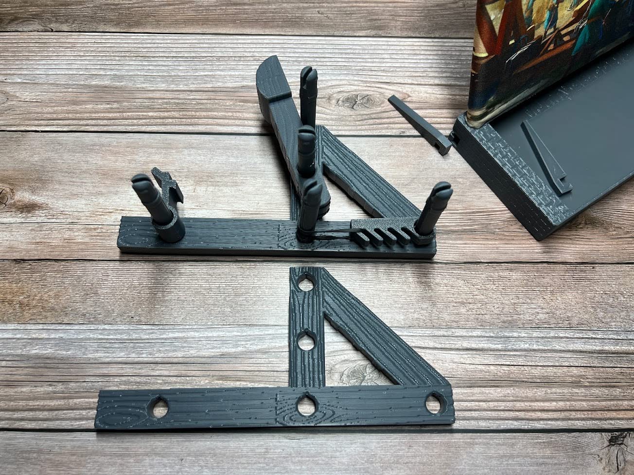 MunnyGrubbers - Catapult Dice Roller - (Random 7PCS D20 Dice Set Included) - Tabletop RPG - Dice Crossbow - Dice Holder - Dice Popper - Dice Tower - Dungeons and Dragons - DND - D&D - (Gray)