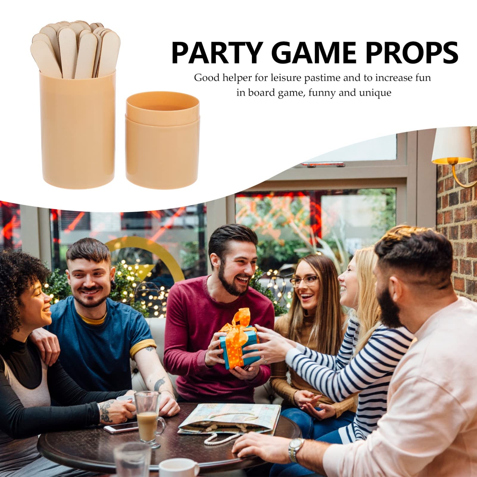 NUOBESTY 1 Set Board Game Bucket Prop Board Game Props Party Board Game Prop Truth-Word Board Game Prop