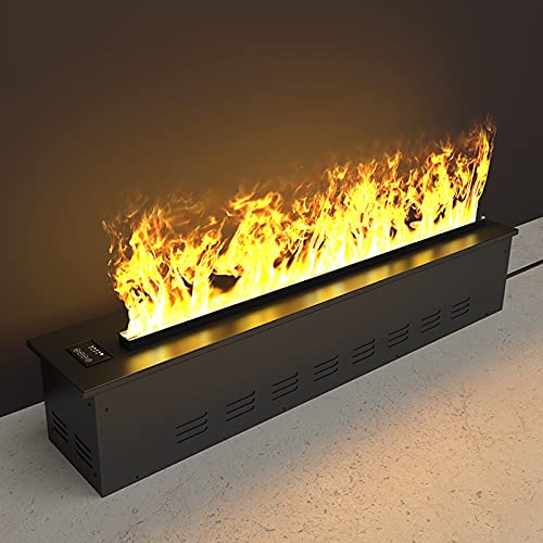 Electric Fireplace 29.5-inch Wall Mount/Wall Insert Halogen Lamp Electric Fireplace with Automatic Water Filling Function and Flame Adjustment 3D Fire Effect Fireplace Heater