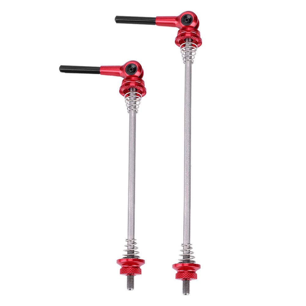 Bike Skewer, 135/170mm High Hardness Bicycle Quick Release Movable Handle Easy to Use for Road Bicycle(Red)