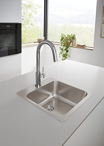 Cantrio KSS-2020 Stainless Steel Undermount Kitchen Sink, 20.5 x 20-Inch