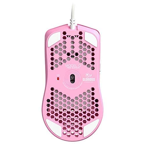 Glorious Gaming Mouse - Model O 67 g Superlight Honeycomb Mouse, Limited Edition Matte Pink - USB Gaming Mouse
