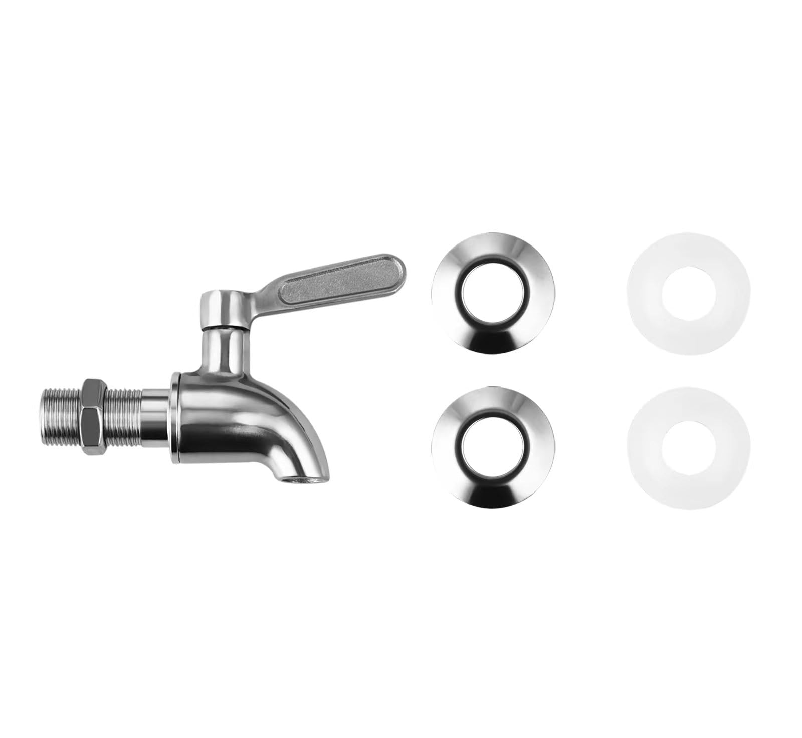 Carvedexquisitely Beverage Dispenser Replacement Spigot,Stainless Steel Faucet for Water Dispenser,Drink Dispenser Replacement Spout 2 Pack