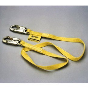 Miller 210WLS Yellow Polyester Webbing Positioning & Restraint Lanyard - 16 ft Length - 612230-16403 [PRICE is per EACH]