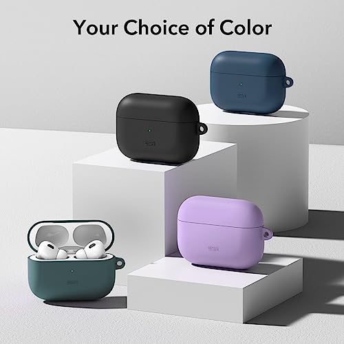 ESR for AirPods Pro Case (2023/2022/2019, 2nd/1st Gen), Compatible with Airpods Pro 2nd Generation Case (USB-C/Lightning Cable), Compatible with MagSafe, Full Drop Protection, Cloud Series, Black