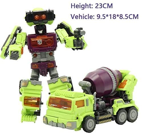 NBK Deformation Oversize Toys Robot Devastator Engineering Combiner 6 in 1 Action Figure Car Truck Model Gift for Kids Boys (Green)