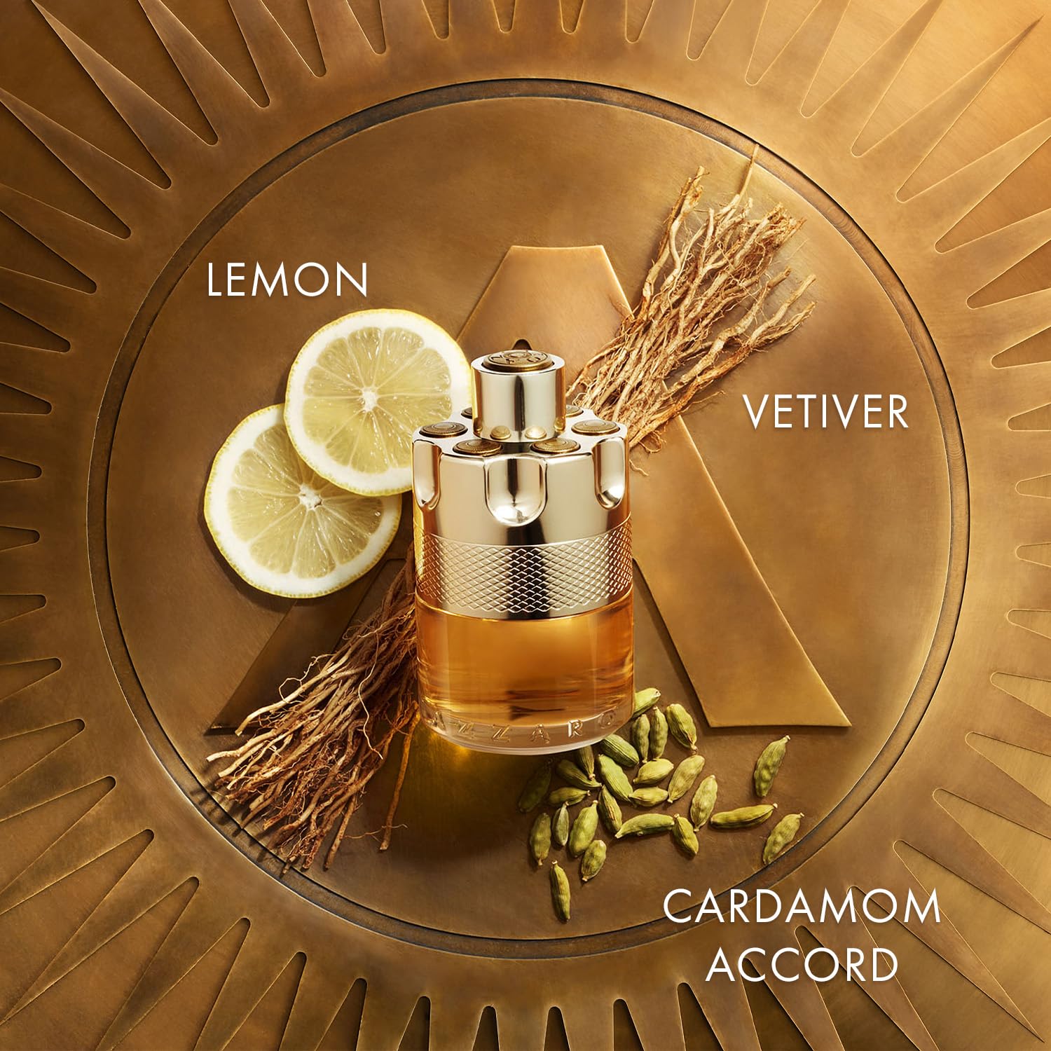 Azzaro Wanted Eau de Toilette - Woody, Citrus & Spicy Men's Cologne with Cardamom, Lemon, Vetiver - Travel Size, 1.6 oz