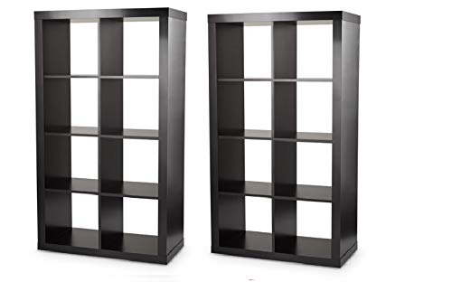 Better Homes and Gardens 8-Cube Organizer - Solid Black, Set of 2