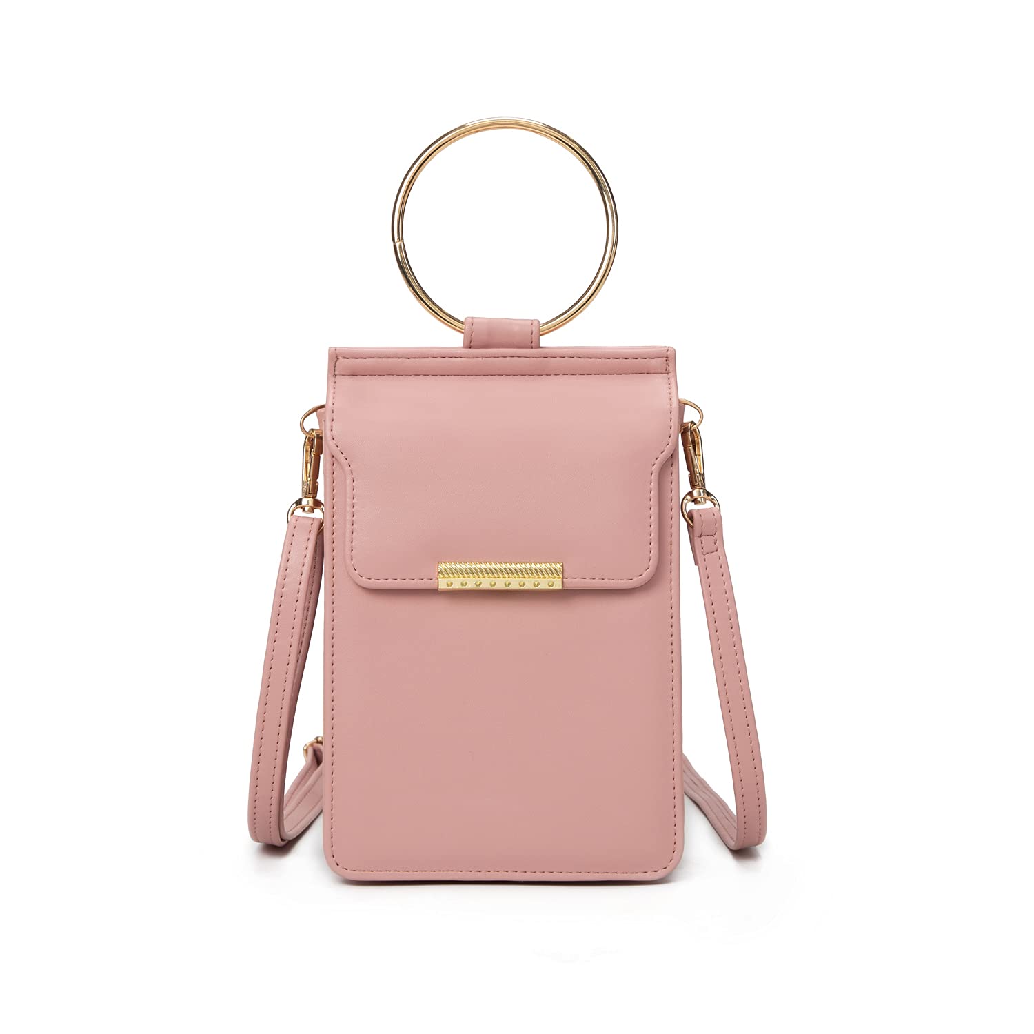 myfriday Lightweight Crossbody Phone Bag for Women, Small Shoulder Bag Cell Phone Wallet Purses and Handbags with 14 Credit Card Slots