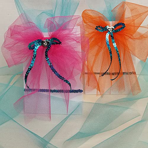 Expo International Premium Shiny Spool of 6 Inch X 25 Yards | Mint Green Tulle