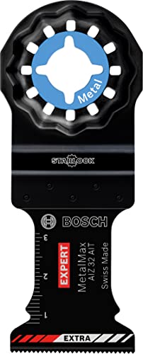 Bosch Professional 1x Expert MetalMax AIZ 32 AIT Multitool Blades (for Steel, Stainless Steel, Width 32 mm, Accessory Multitool)