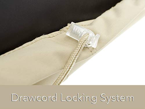 Covermates Chiminea Cover β Weather Resistant Polyester, Adjustable Drawcord, Elastic Hem, Grill and Heating-Khaki