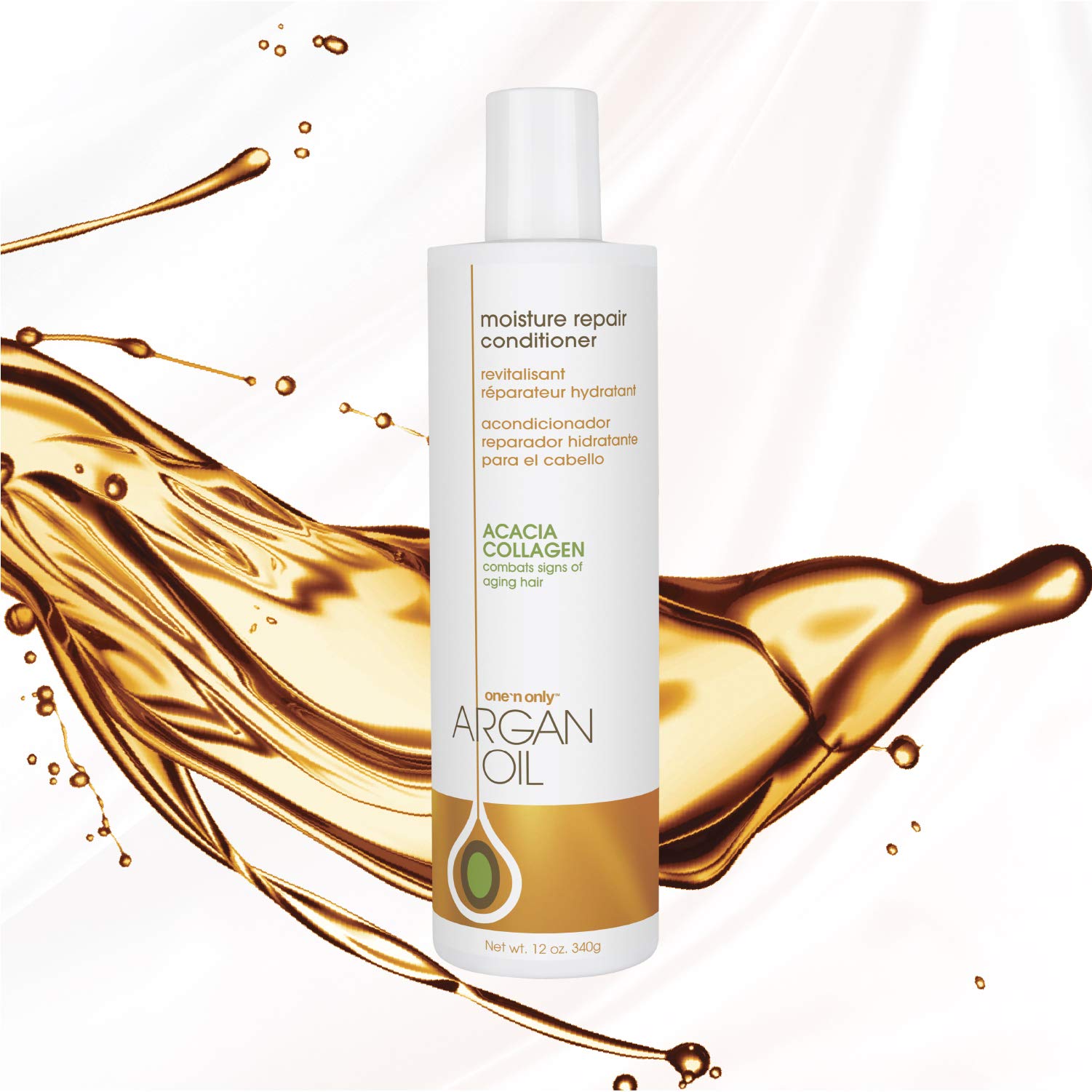 One 'n Only Argan Oil Moisture Repair Conditioner, Helps Detangle and Smooth Damaged Hair Cuticle to Improve Structure, Improves Shine and Manageability, 12 Fl. Oz