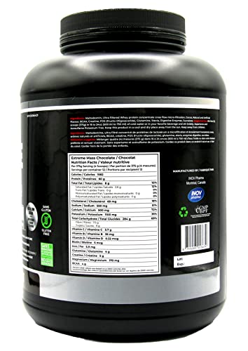 Extreme Mass Chocolate Weight Gainer, Muscle Builder, 10 lbs (4.54kg) Less Sugar for Intense Workout Training, high Calorie Fortified whey Protein