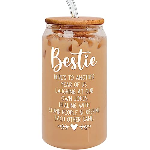 Friendship Gifts for Women Friends - Gifts for Friends Female, Gifts for Best Friends Women, Bestie Gifts for Women, Friend Gifts, BFF Gifts - Best Friend Birthday Gifts - Friendship Gifts - Can Glass