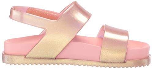 Mini Melissa Baby-Girl's Mini Cosmic Sandal Slipper, Rose Gold, 5 Medium US Toddler