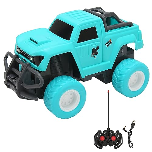 HEEPDD Remote Control Car Toy, Easy to Operate 1/24 ABS High Speed Racing RC Car Toy for Home (Green Blue)