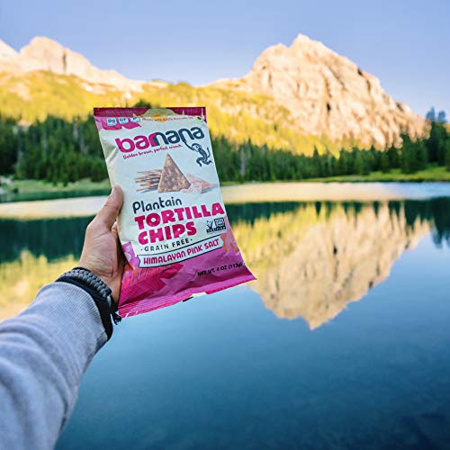Barnana Grain-Free Plantain Tortilla Chips β Himalayan Pink Salt β 4 Ounce, 1 Pack β Gluten-Free, Corn-Free, Paleo β Golden Brown, Perfect Crunchy Snack - Made With 100% Avocado Oil