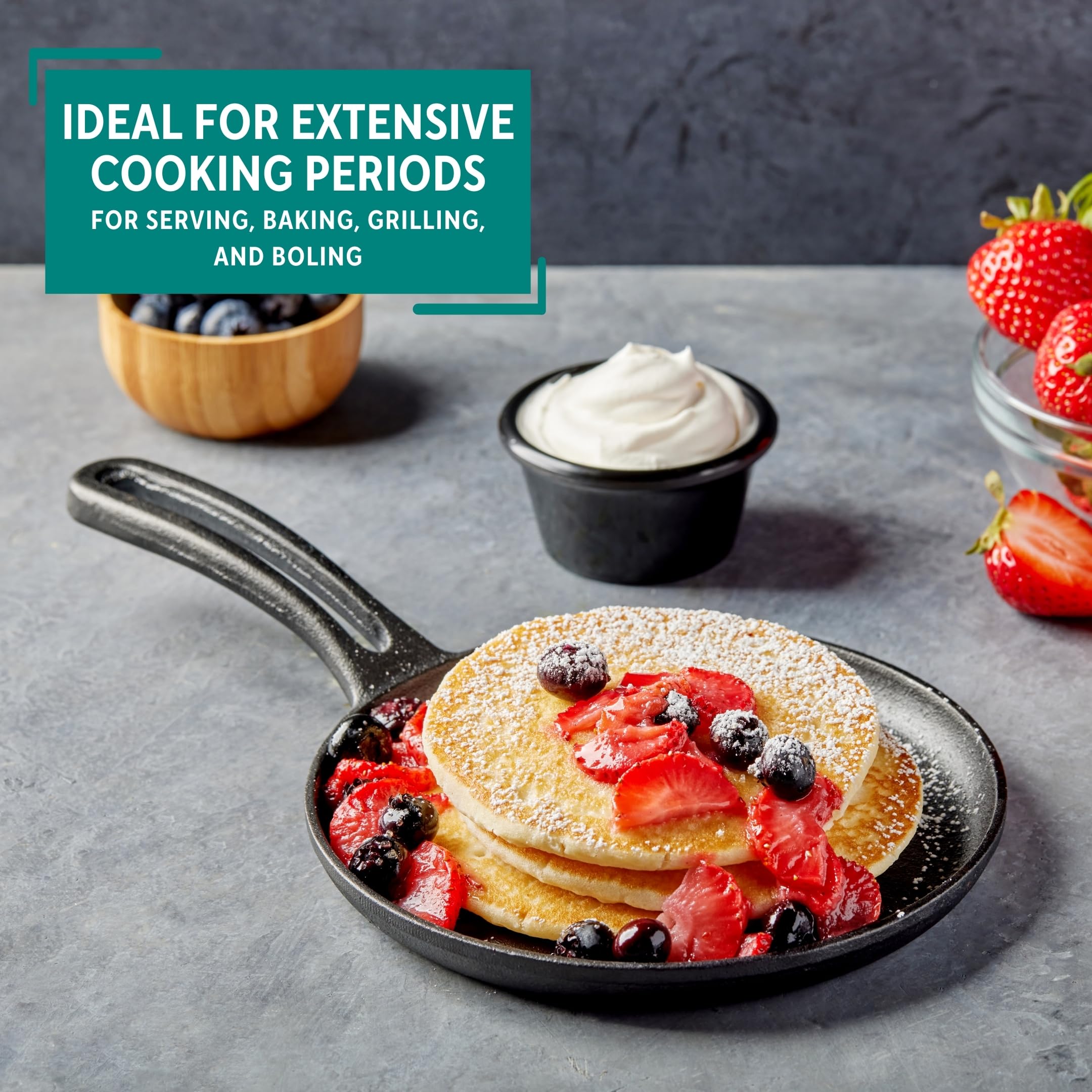 Mirro 6in Cast Iron Preseasoned Mini Griddle