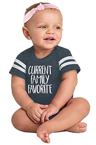 Brisco Brands Current Family Favorite Babies Humor Football Romper Boy Girl