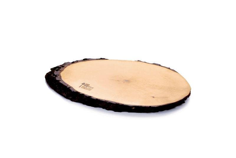 Boska Holland Cheese Board, European Ash Wood w. Polished Surface, Natural Bark, 10" x 6", Taste Collection