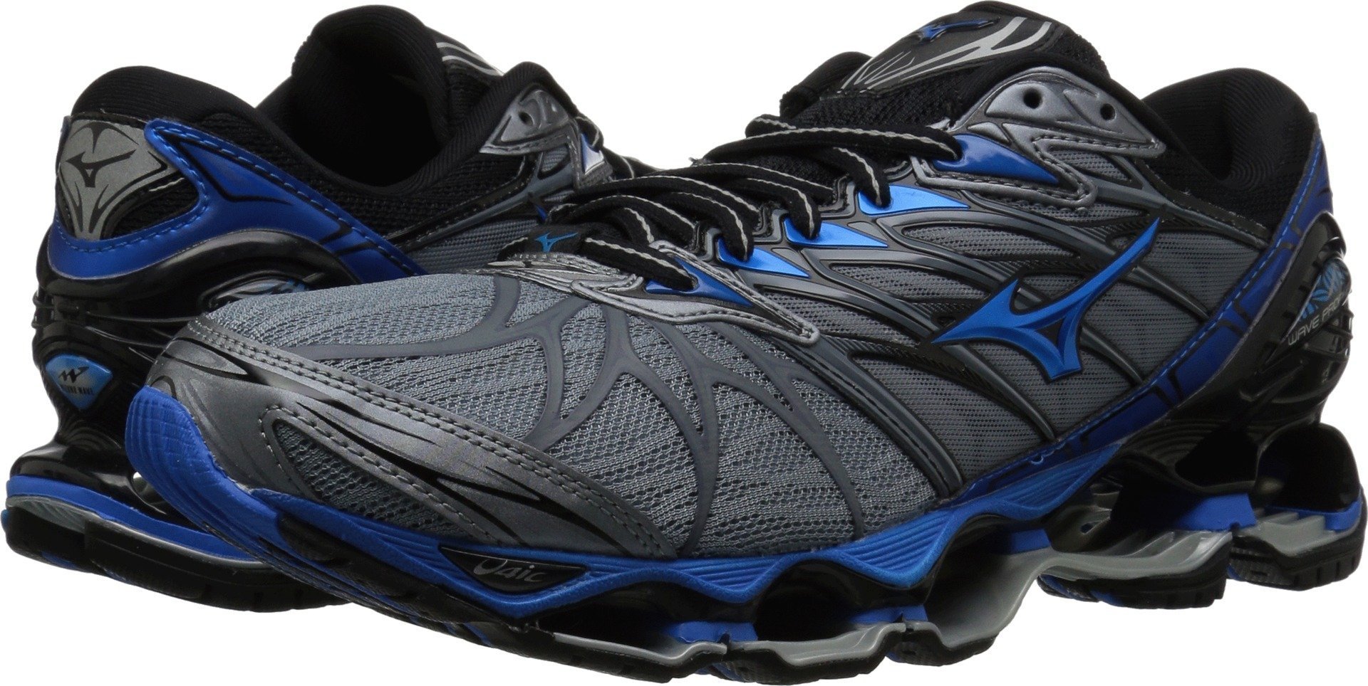 Mizuno Men's Wave Prophecy 7 Running Shoes, Trade Winds/Black, 8 D US