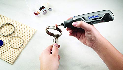 Dremel 709-02 110-Pieces All-Purpose Rotary Tool Accessory Kit- Includes a Carving Bit, Sanding Drums, Grinding Stones, Cutting Discs, and a Storage Case , Gray