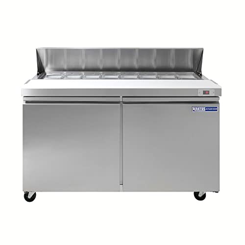 Kratos Refrigeration 69K-771 61" W Commercial Sandwich/Salad Prep Table, 16 Pan Capacity