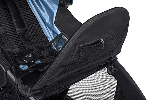 Britax B-Free Stroller, Frost - All Terrain Tires - Adjustable Handlebar - One Hand Fold - Large UV50 Canopy