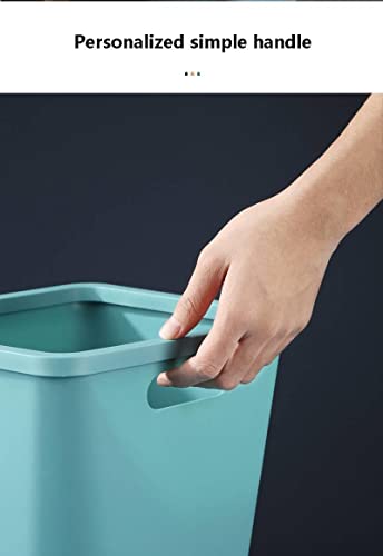 Krimo Plastic Small Trash Can Wastebasket, Garbage Container Bin with Handles for Bathroom, Kitchen, Home Office, Dorm, Kids Room(Orange)