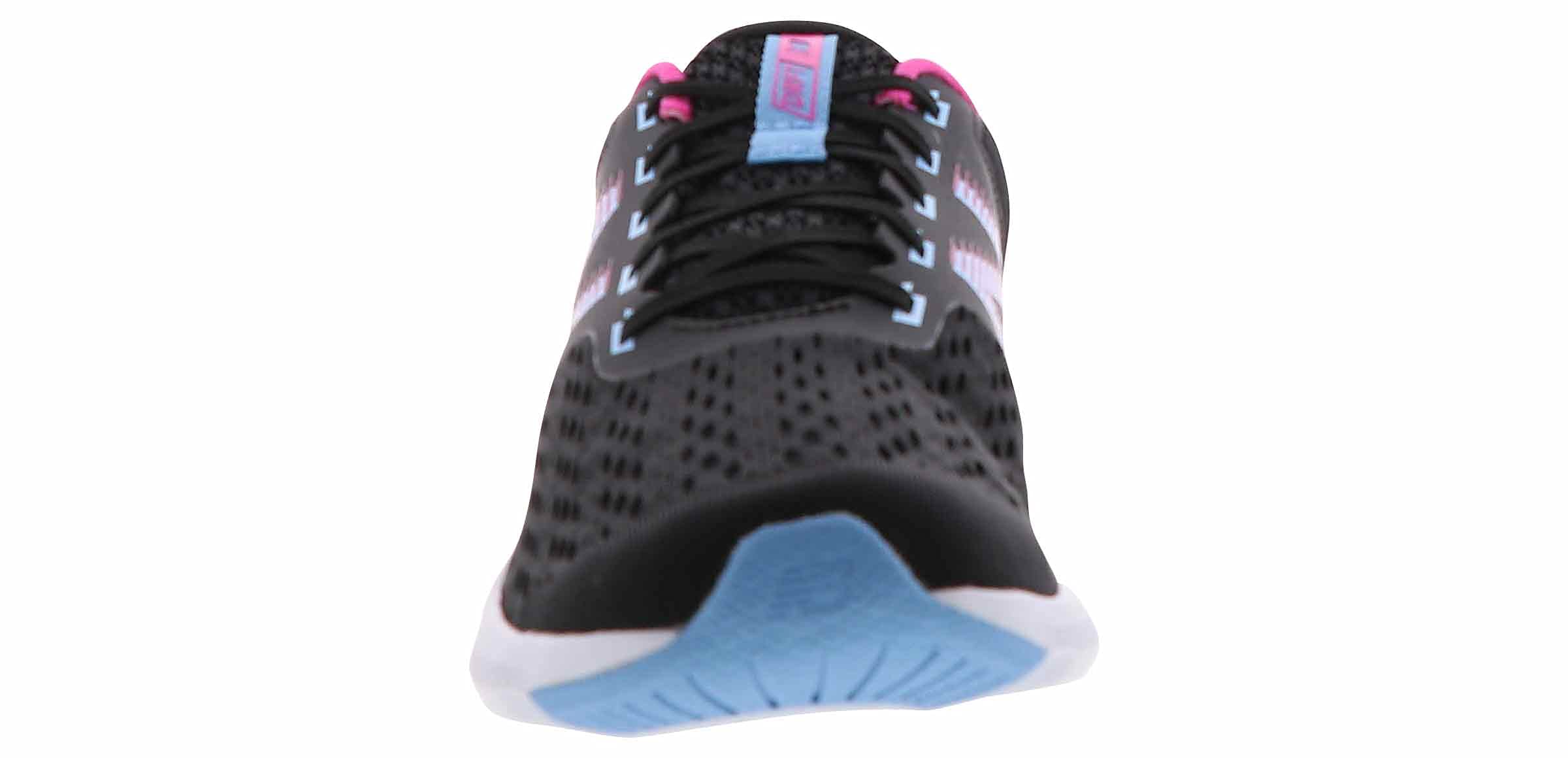 New Balance Women's DRFT V1 Running Shoe, Black/Peony/Team Carolina, 9.5 Wide