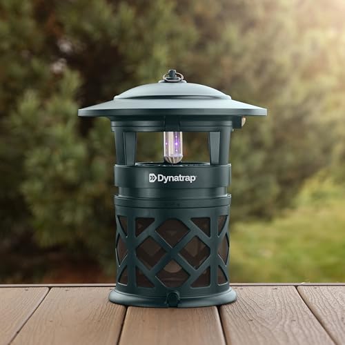 DynaTrap DT2030-GRSR 1 Acre Mosquito & Flying Insect Outdoor Trap and Killer β Kills Mosquitoes, Flies, Wasps, Gnats, & Other Flying Insects - Bug Zapper Alternative β Green