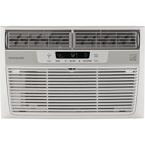 FRIGIDAIRE FFRE0833S1 8,000 BTU 115V Window-Mounted Mini-Compact Air Conditioner with Temperature-Sensing Remote Control