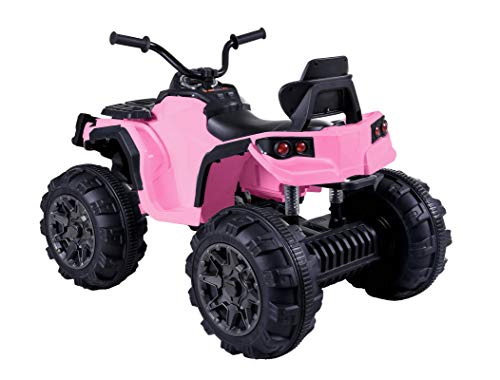 NC LEADZM LZ-906 ATV Double Drive Children Car with 45W12 12V7AH1 Battery Without Remote Control Pink