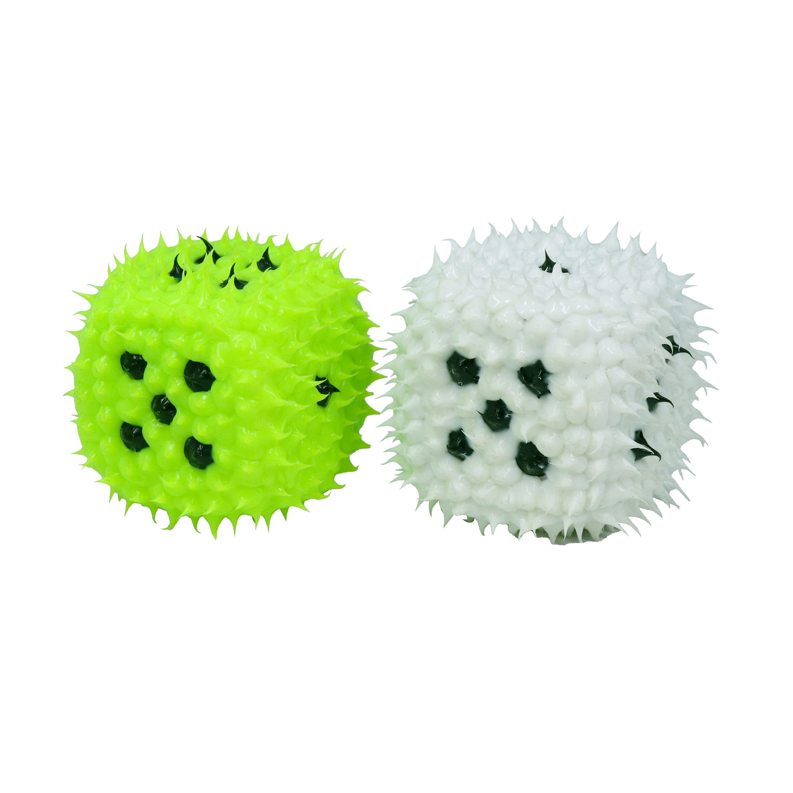 KESS Drop Dots Foam dice - Squeezy Toy, Bouncy Toy, Spike Toy -Pack of 2, Toy for Kids 6 Years and up, Stress Relief Toy, Sensory Toy