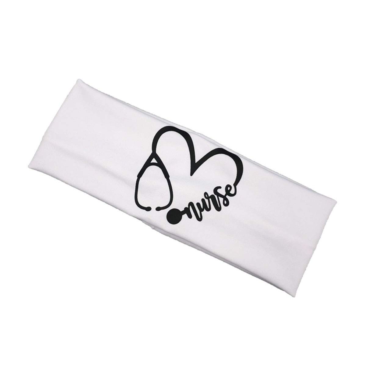 Asufegucd Headbands for Women with Buttons for Face Mask Ear Saver Headband for Nurses Elastic No Slip Hair Bands Workout (ASDJY0114)