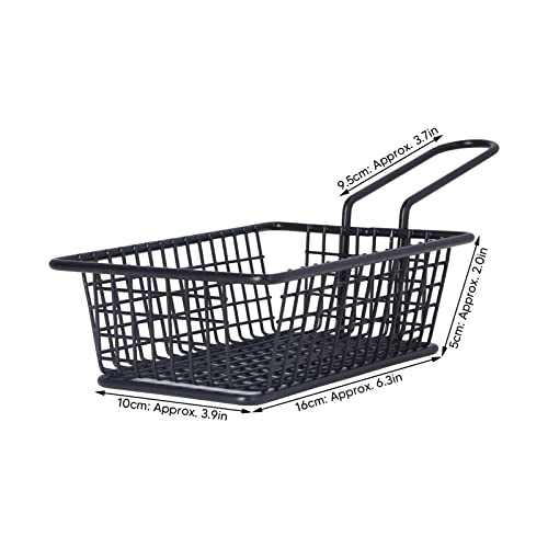 Fryer Basket, Food Grade 304 Stainless Steel Strong Durable Safe Fry Basket, Lightweight Simple Convenient Drainage Thickened Fry Baskets with Handle, for Restaurant(Long)